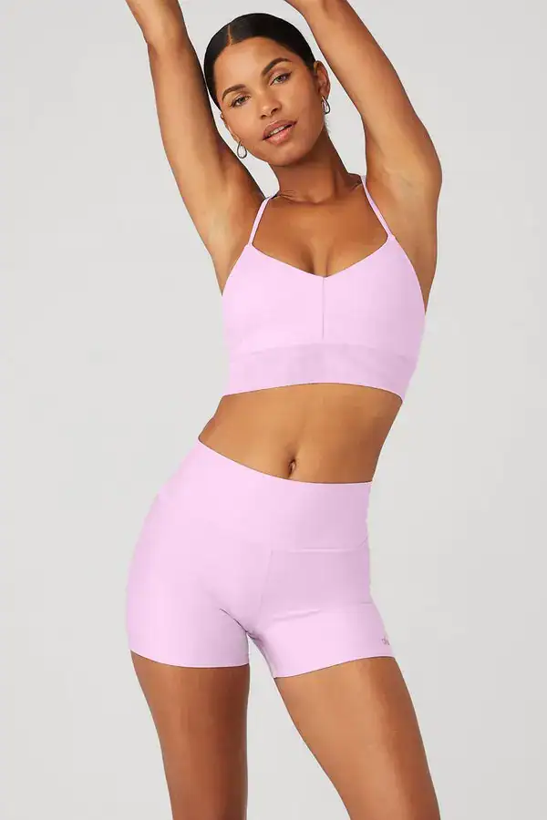 Alo Yoga Lavish Bra In Sugarplum Pink - 21% Off | Editorialist